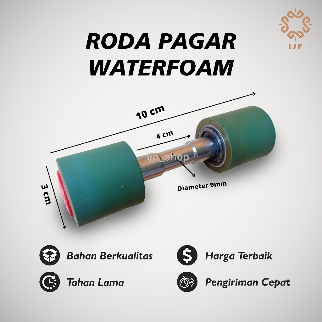 Jual Waterfoam Roda Karet Roller Roda Pagar Roda Roller Asli Bearing ...