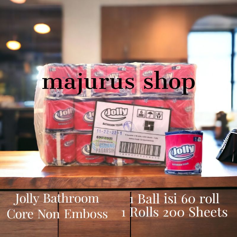 Jual (1 Ball-60 ROLL)-Tissue Jolly Bathroom isi 60 Roll Tisu Toilet ...