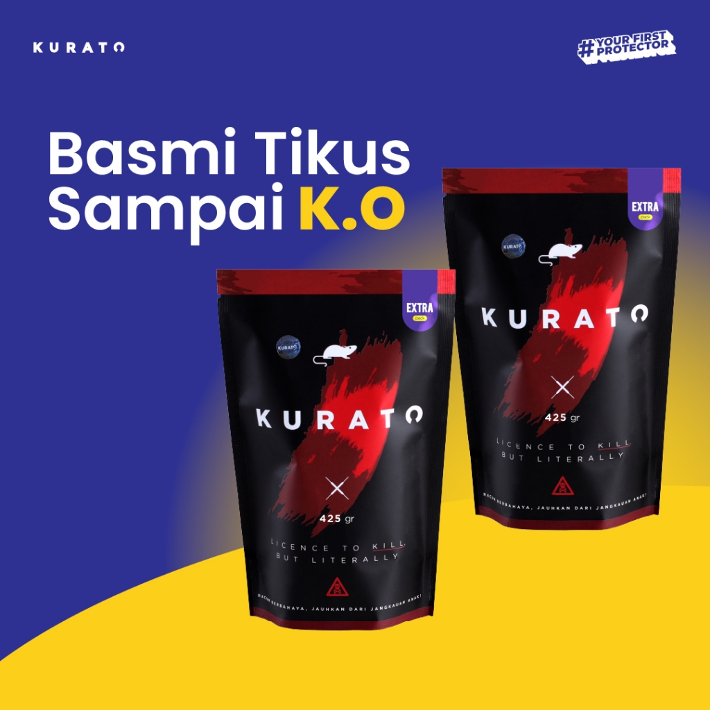 Jual Pembasmi Tikus & Kecoa - 2 Pack KURATO Extra 425gr & 1 KORO 250ml Premium | Shopee Indonesia