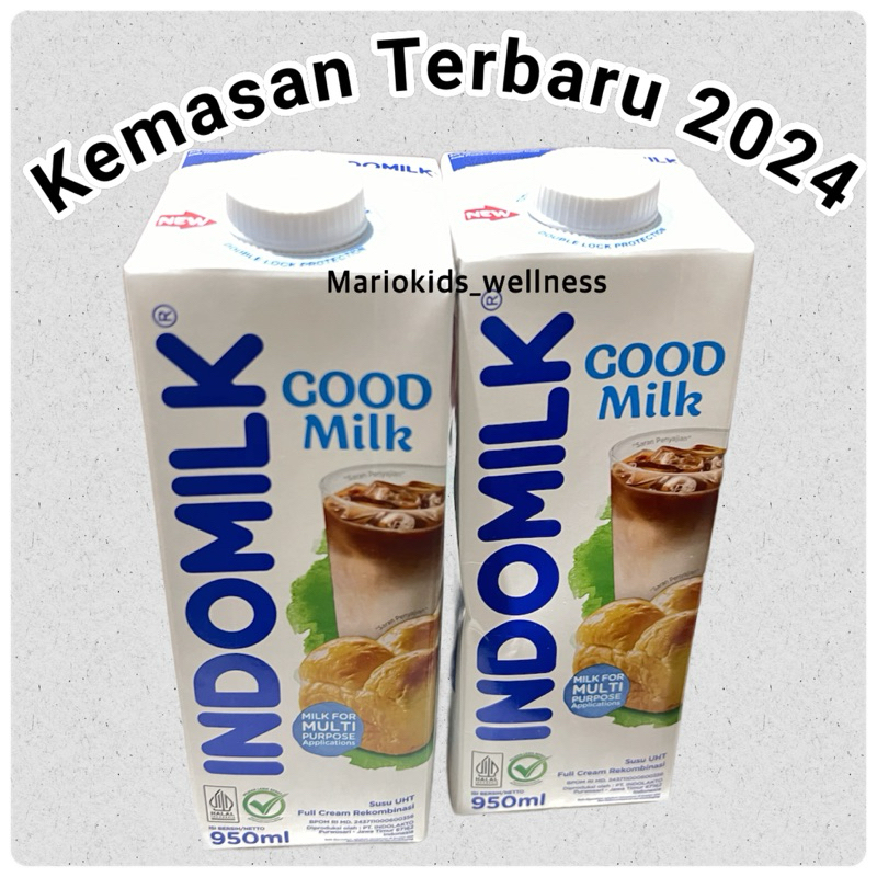 Jual Indomilk UHT ED 2025 Full Cream 1 Liter / 950Ml (Karton) | Shopee Indonesia