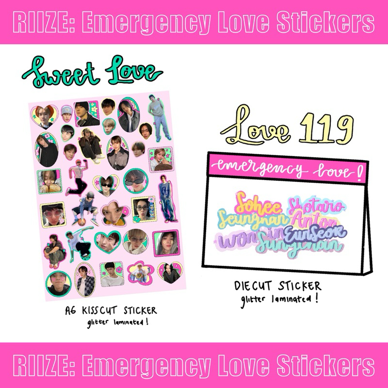 Jual sticker riize (emergency love sticker) | Shopee Indonesia