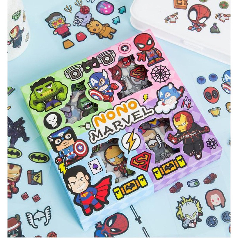 Jual Stiker Nono Marvel Avengers Avenger 100 lembar Souvenir Sticker ...