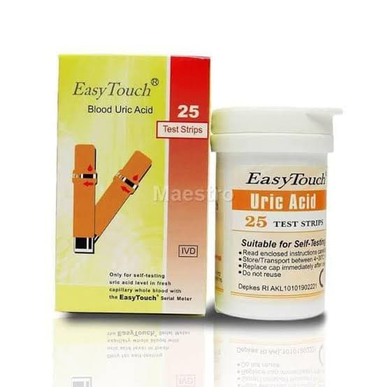 Jual EASY TOUCH URIC ACID TEST STRIP BOX 25 PCS | Shopee Indonesia