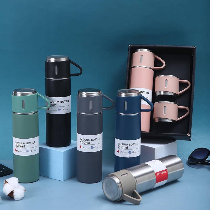 Jual [ 500 ML] Thermos Vakum Stainless Stell Anti Karat 3in1 Gelas ...