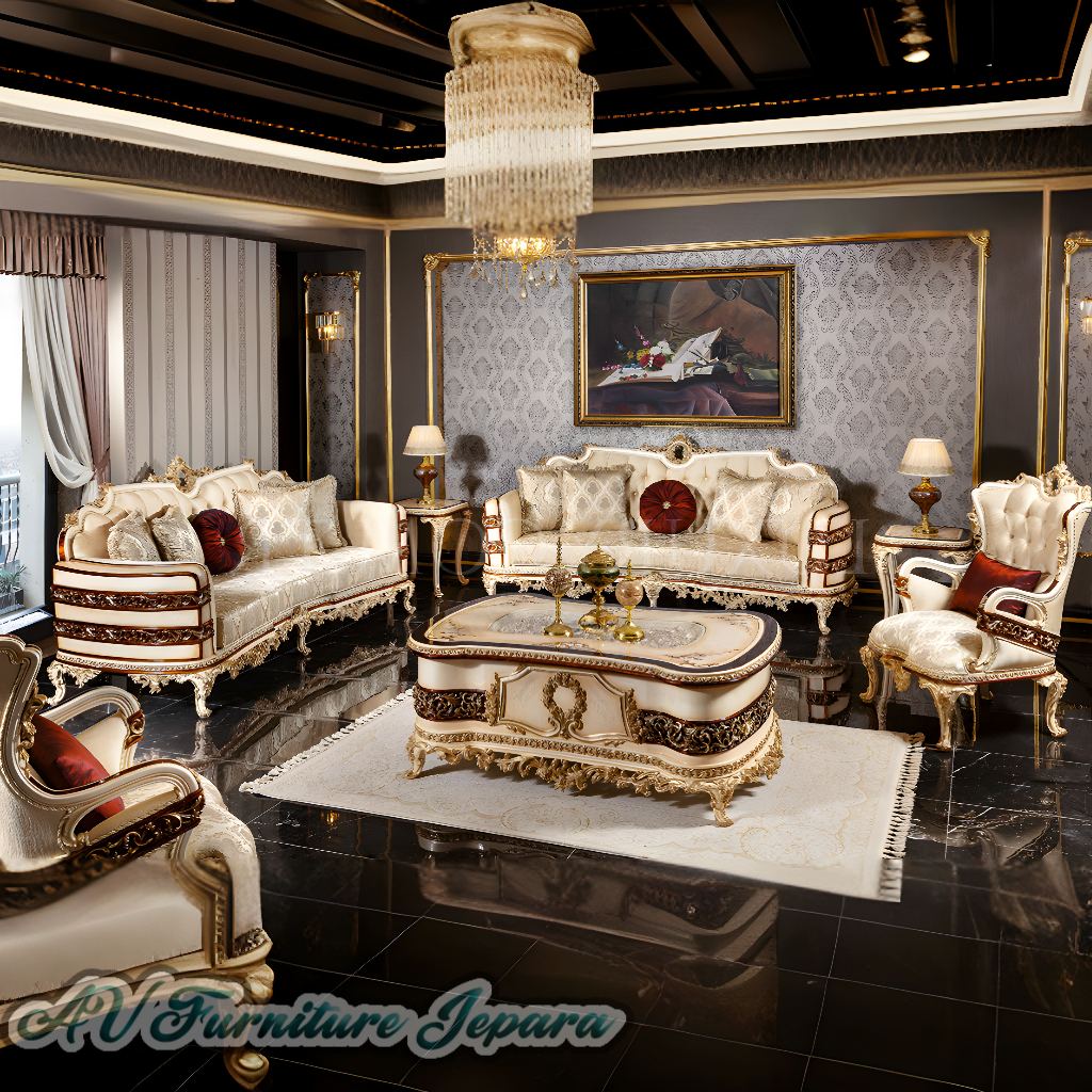 Jual Kursi sofa ruang tamu mewah model eropa turky terbaru | Shopee ...