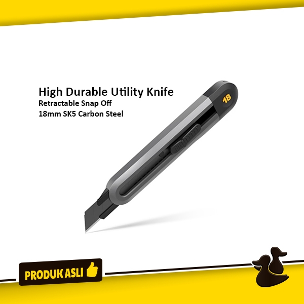 Jual Heavy Duty Utility Knife Pisau Cutter Besar Baja Hitam SK5 Carbon ...