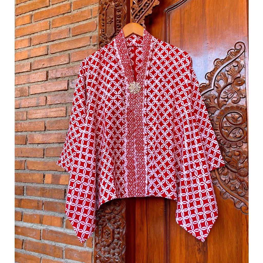 Jual [PREMIUM] Blus Kartini GARUTAN MERAH PUTIH Series Batik Kartini ...