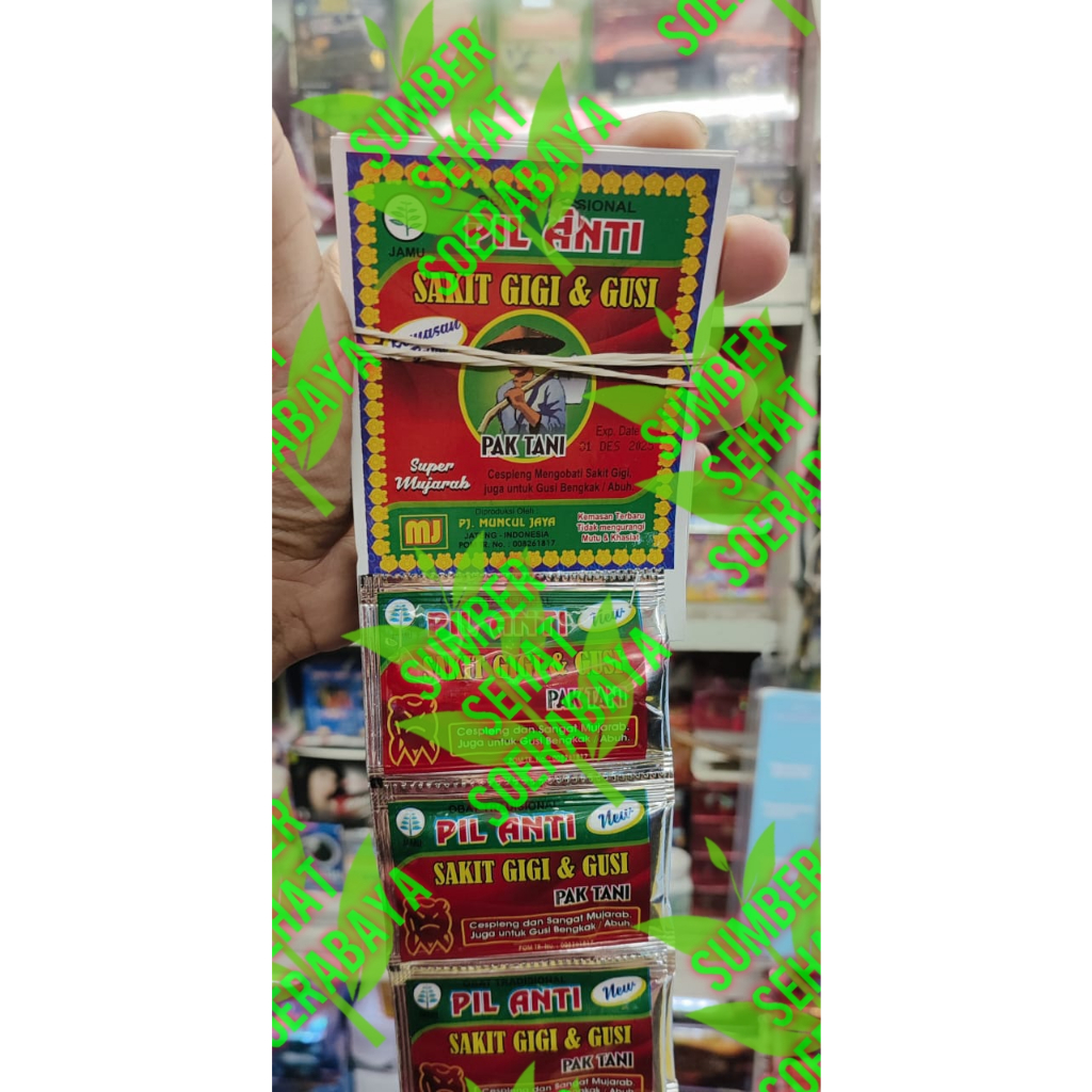 Jual ecer renceng pak tani obat sakit gigi gusi bengkak termuraahh 1 ...