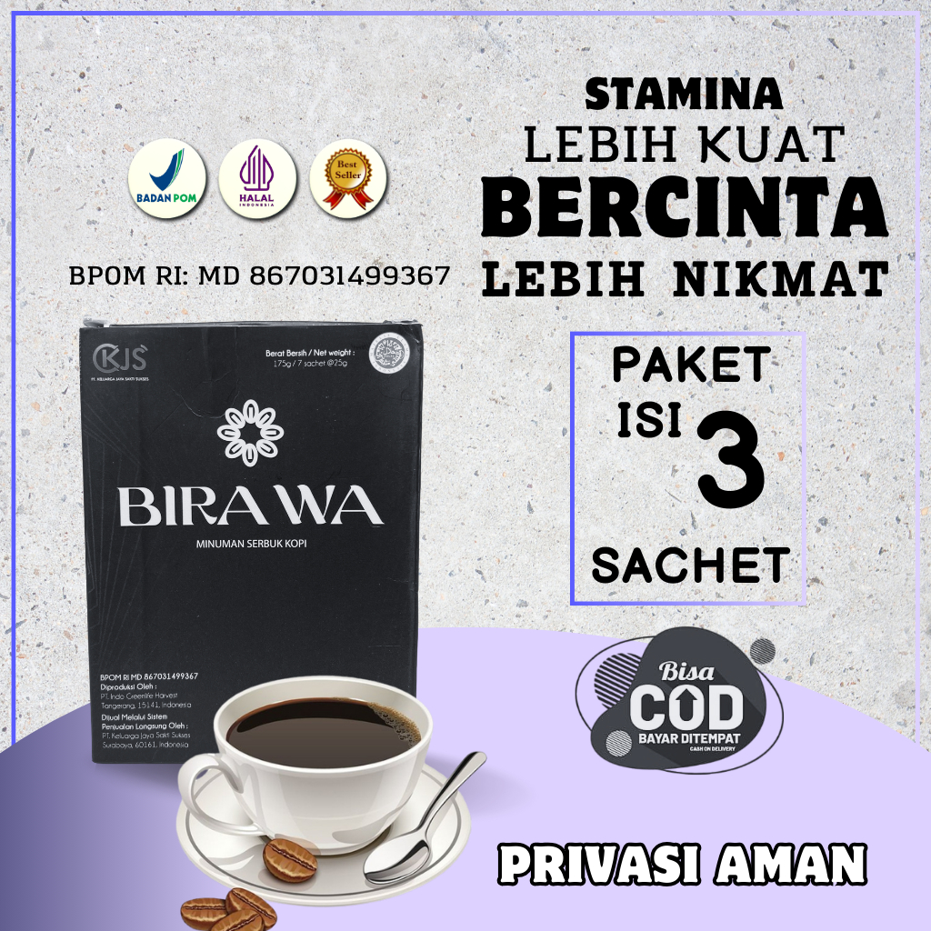Jual Kopi BIRAWA Original Suplemen Penambah Stamina Pria Dewasa Kuat ...