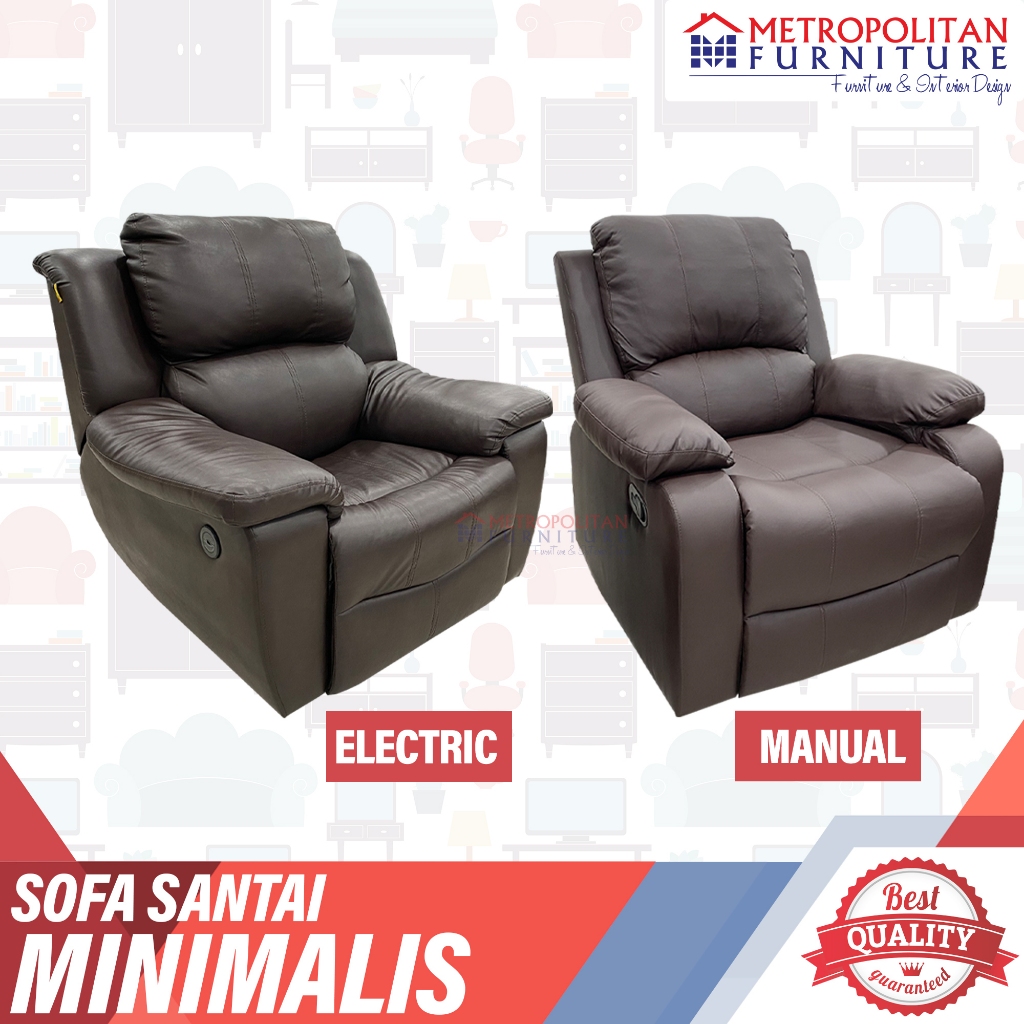 Jual Sofa Recliner Reclining Sofa Ruang Tamu kursi santai minimalis ...