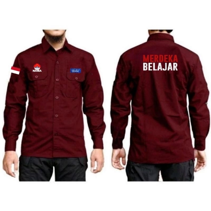 Jual Kemeja merdeka belajar baju merdeka belajar seragam merdeka ...