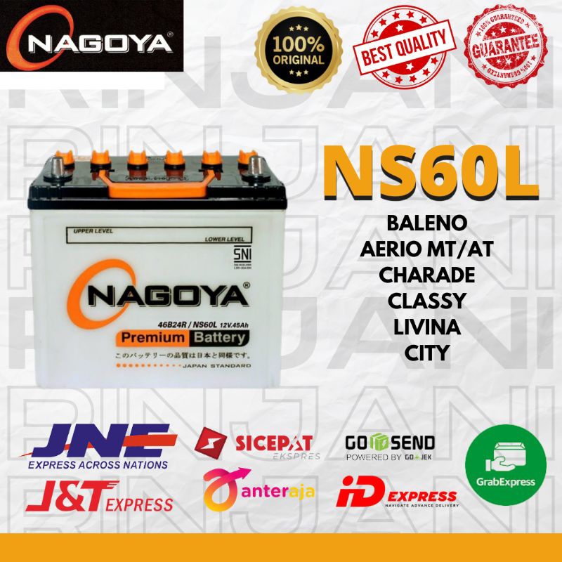 Jual AKI MOBIL NAGOYA DRYCHARGED NS60L HONDA CITY // BALENO // NISSAN LIVINA // INNOVA | Shopee ...