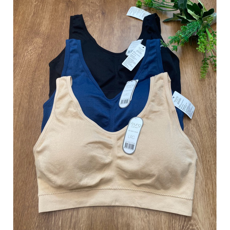 Jual YOUNG CURVES SPORT BRA SIZE M L (BRALETTE / VEST BRA) | Shopee ...