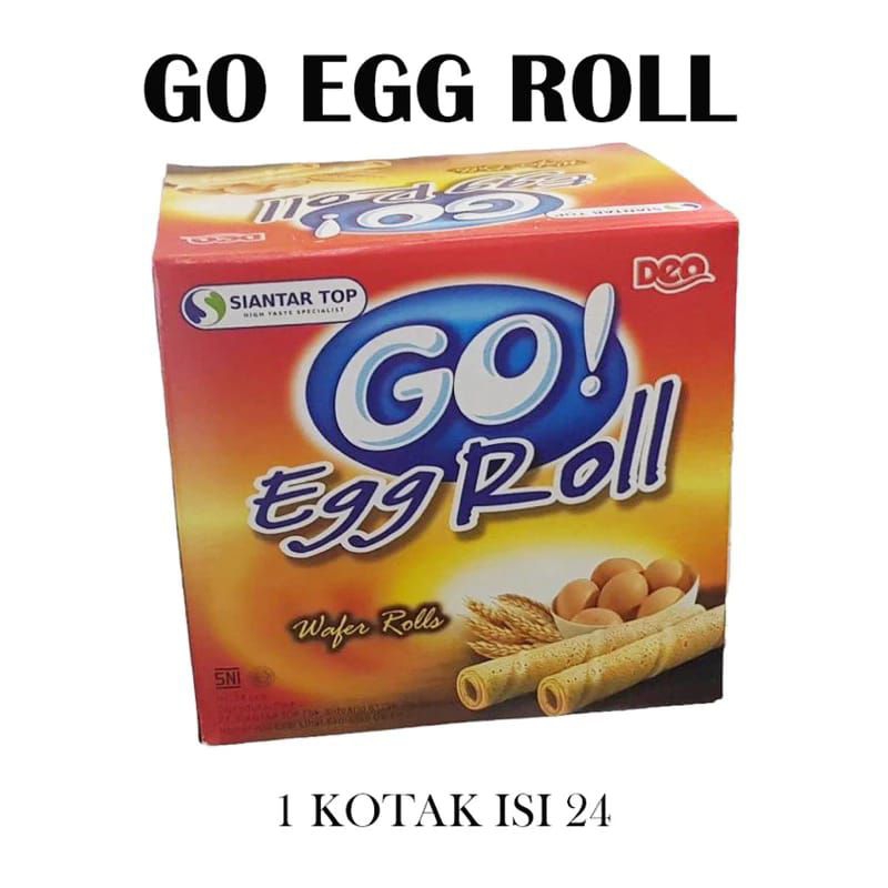Jual Snack Go Egg Roll wafer roll 1 box isi 24 pcs | Shopee Indonesia