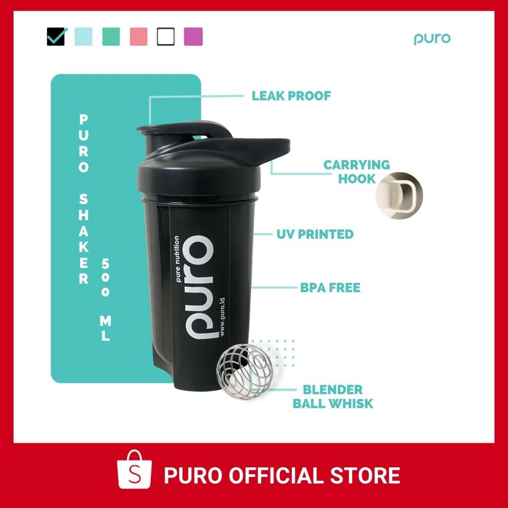 Jual PURO Shaker 500ml | Shopee Indonesia