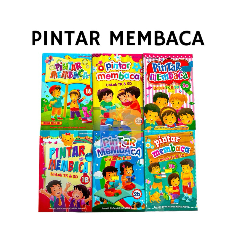 Jual Buku Pintar Membaca 1a & 1b, 2a & 2b, 3a & 3b Untuk Paud & Tk ...