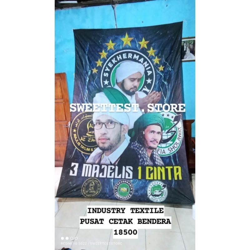 Jual 1 HARI JADI, TERLARIS & TERMURAH, FLAG 150X100CM, BENDERA SHOLAWAT ...