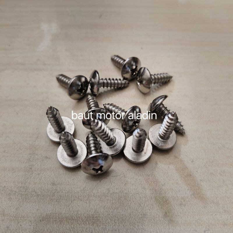 Jual Baut Ulir Stainless 5x15/Skrup TS Stainless 10x⅝ (10 pcs) | Shopee ...
