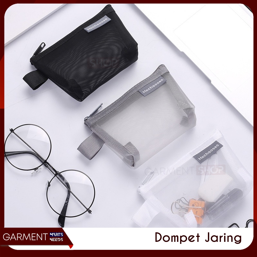Jual Tas Pouch Mini Jaring Transparant Alat Tulis Dompet Serbaguna ...