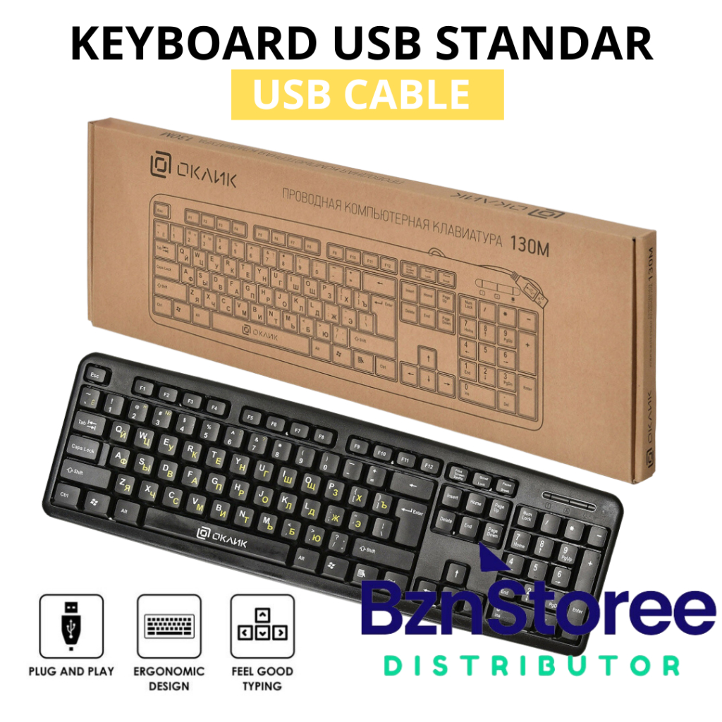 Jual Keyboard USB standar / Keyboard murah / Keyboard Pc Computer / Keyboard usb standar k-one ...
