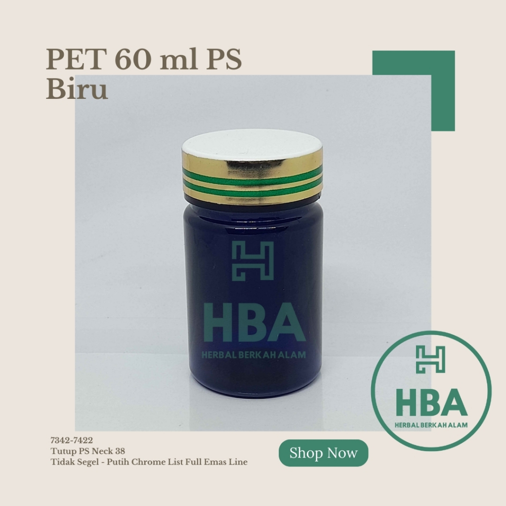 Jual Botol Obat 60 ml Biru Tutup Putih List Full Emas Line Hijau ... Jual Botol Obat 60 ml Biru Tutup Putih List Full Emas Line Hijau ...