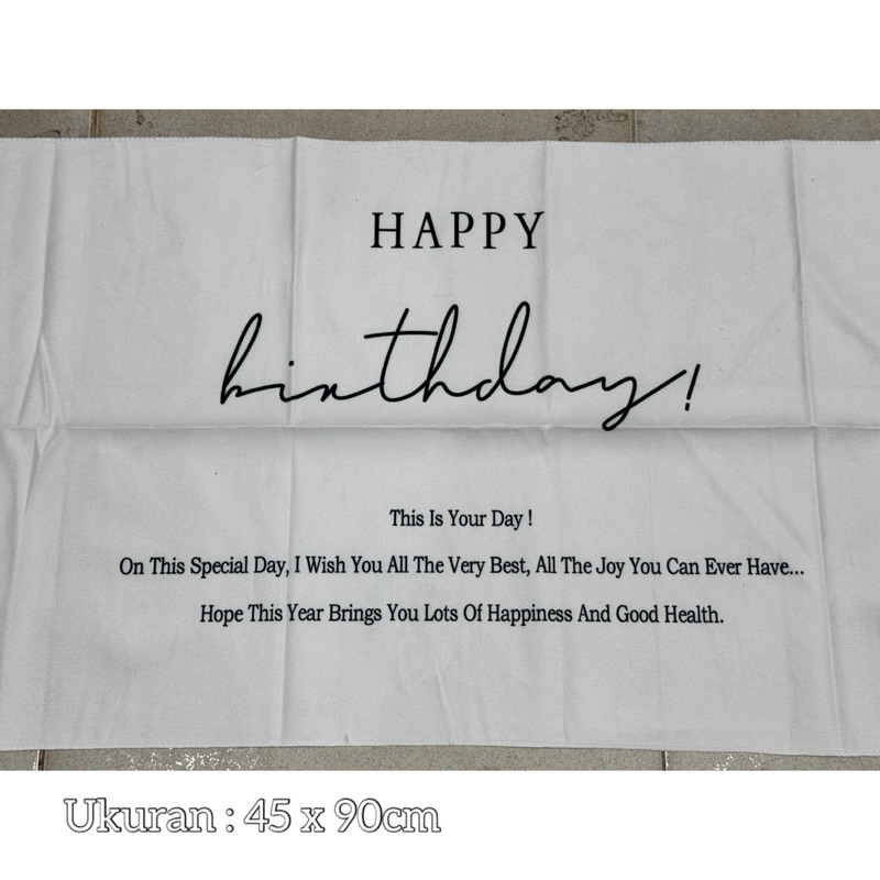Jual Banner Kain Happy birthday Ins korea TIDAK BISA CUSTOM | Shopee ...