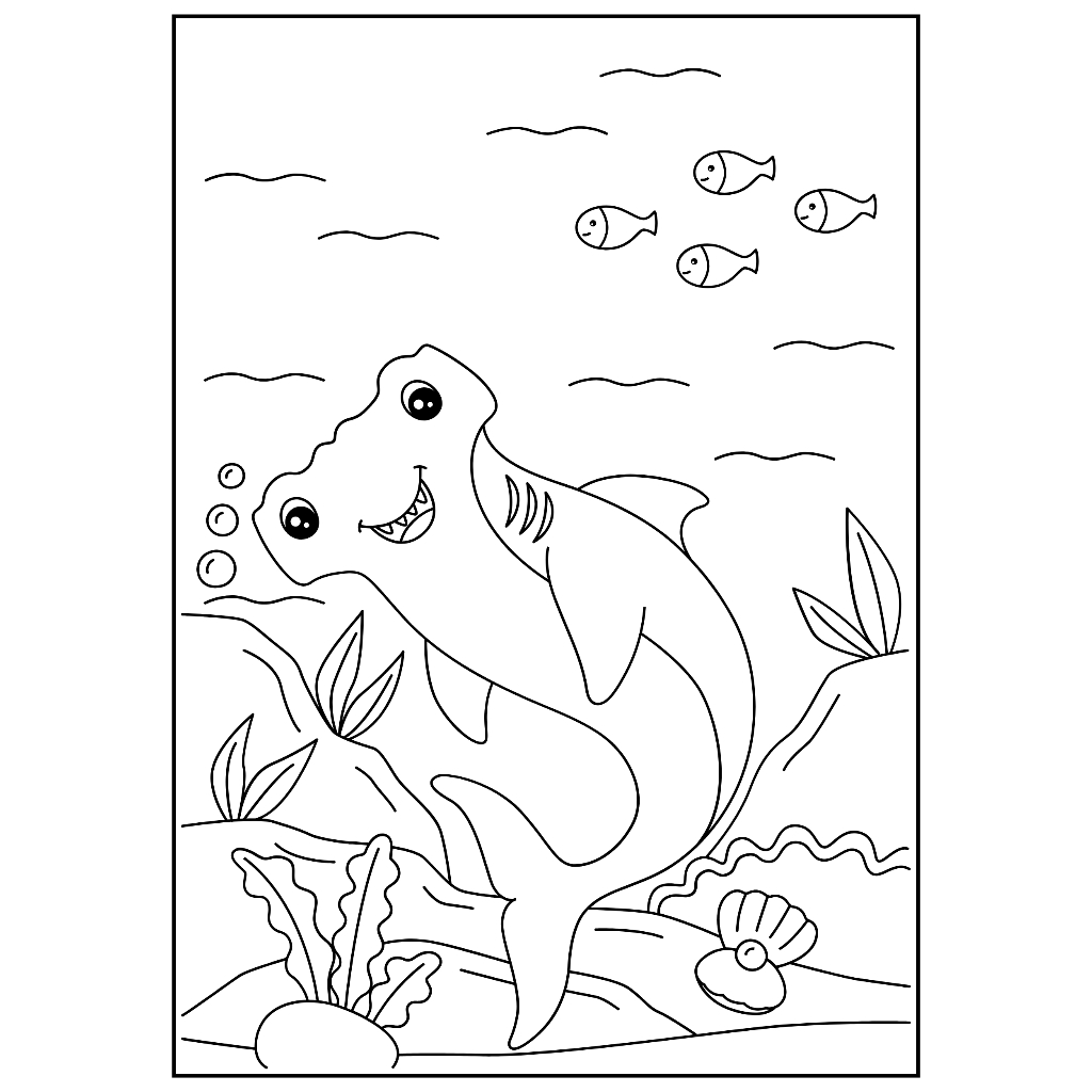 Jual LEMBAR SKETSA MEWARNAI TEMA IKAN HEWAN LAUT / MAINAN EDUKASI ...