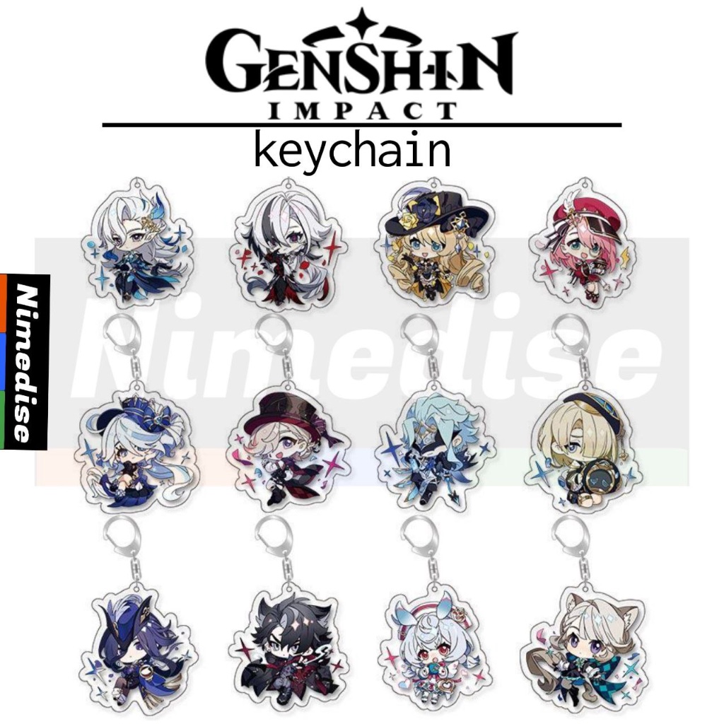 Jual Gantungan Kunci Anime Genshin Impact Akrilik Transparan Keychain ...