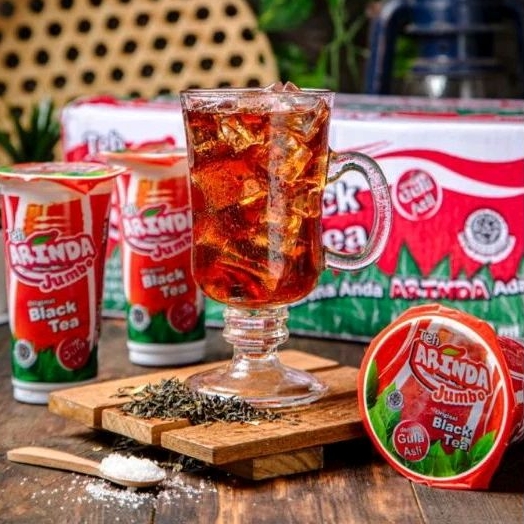 Jual Arinda Black Tea Jumbo 260ml X 24 cup kemasan dus | Shopee Indonesia
