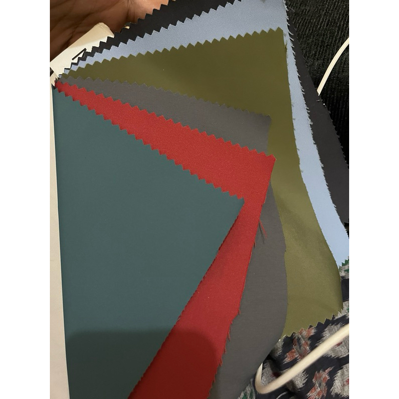 Jual kain jaket waterproof taslan koting putih balon import korea 100% ...