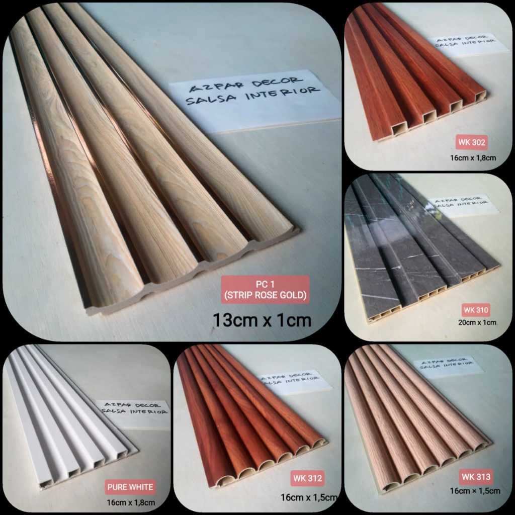 Jual wallpanel wpc wood panel kisi kisi dinding panjang 290cm | Shopee ...