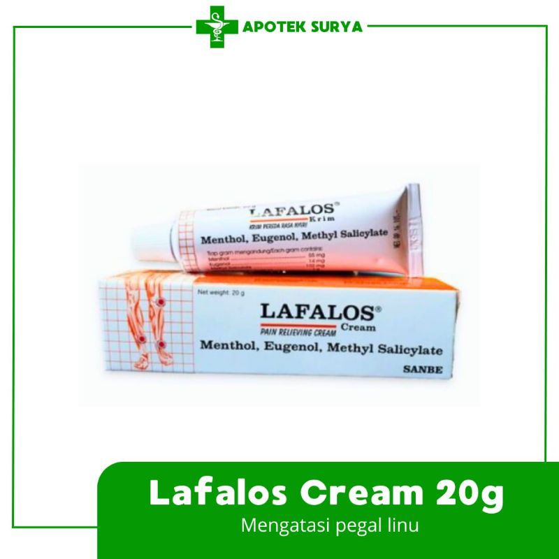 Jual Lafalos Krim Tube Isi 20 gr | Krim Pereda Rasa Nyeri Pada Otot ...