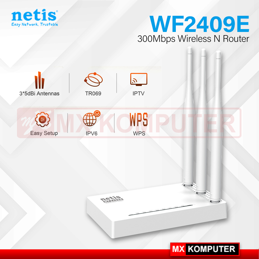 Jual Router Wireless Netis WF2409E N Router 300 Mbps | Shopee Indonesia