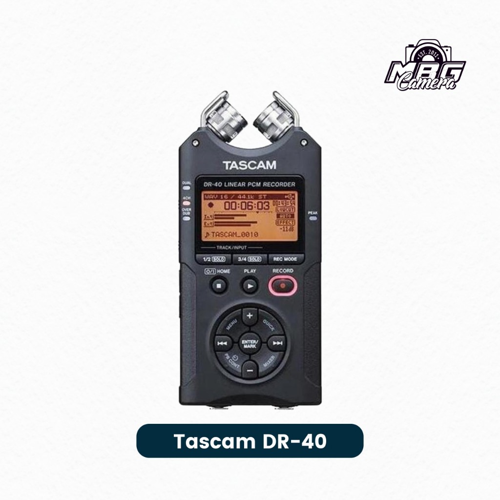 Jual TASCAM DR-40X FOUR TRACK DIGITAL AUDIO RECORDER AND USB | Shopee ...