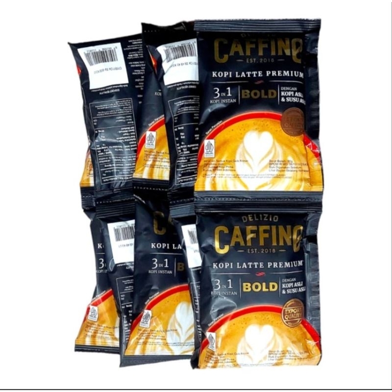 Jual Delizio Caffino Bold Coffee Latte Premium renceng isi 10 sachet ...