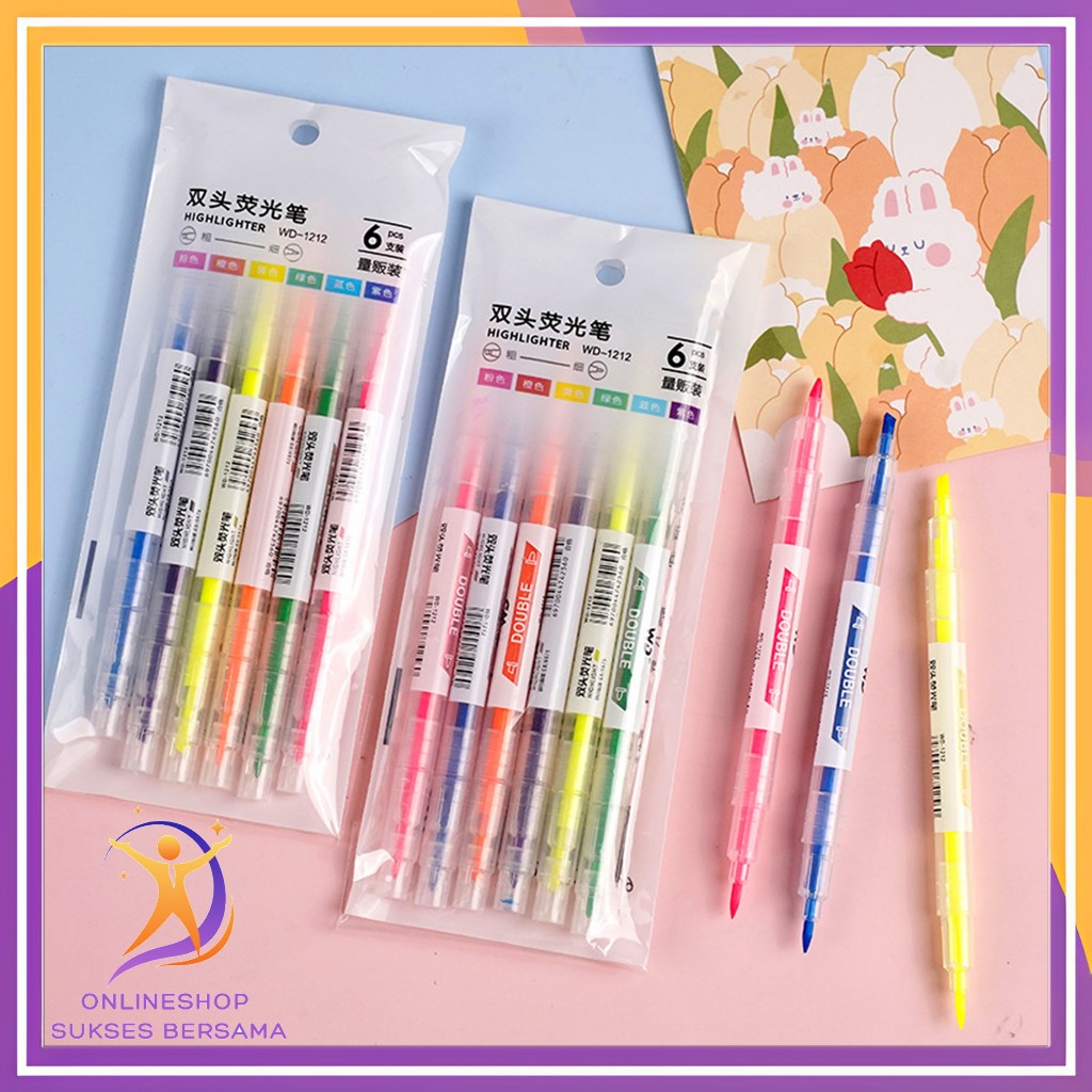 Jual OSB Stationery Lucu Unik Penanda Buku Warna Warni Pena Penanda ...