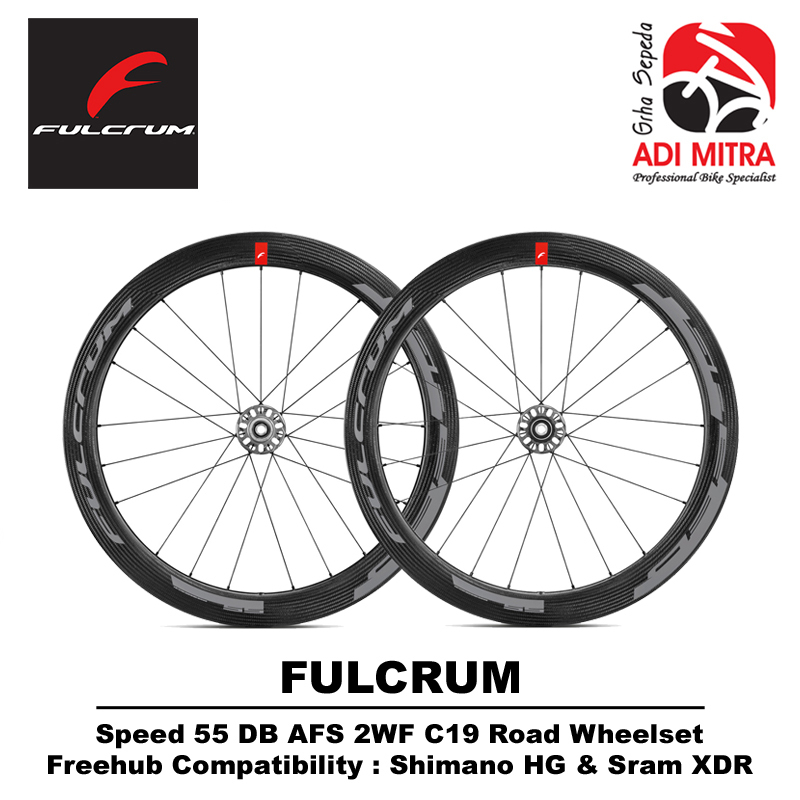 Jual Fulcrum Speed 55 DB AFS 2WF C19 Centerlock HG11/XDR Wheelset Road ...