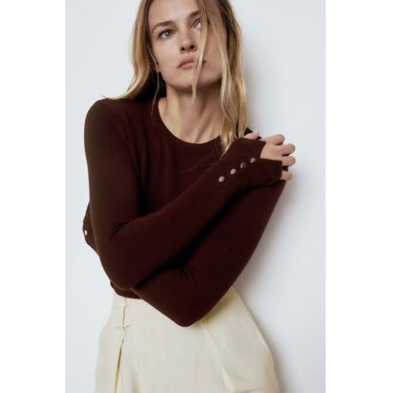 Jual Zara basic knit sweater | Shopee Indonesia