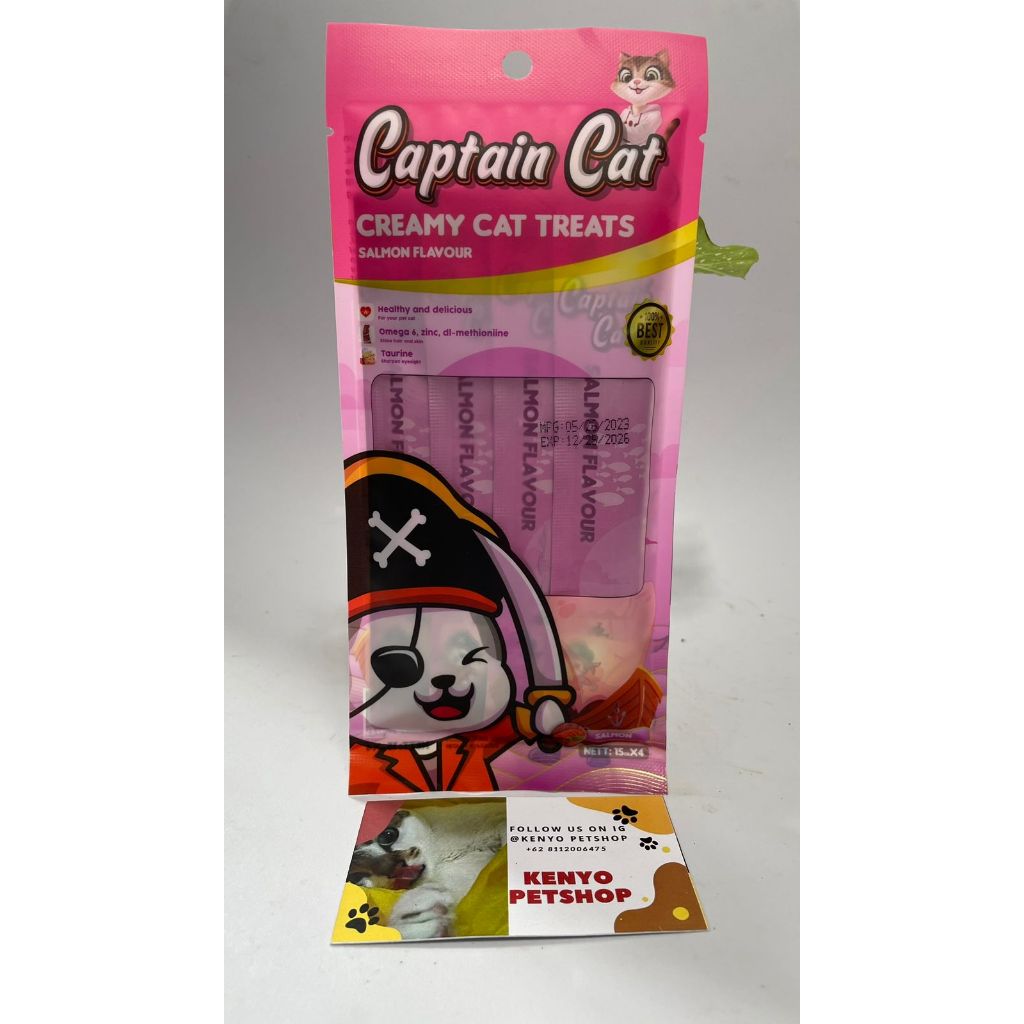 Jual CAPTAIN Cat Creamy Snack 60gr Cemilan Kucing | Shopee Indonesia