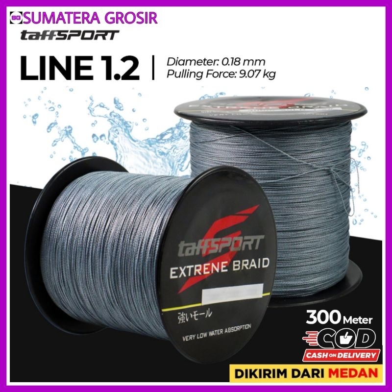 Jual Spectra Senar Benang Tali Pancing Extreme Braid Line 300 Meter ...