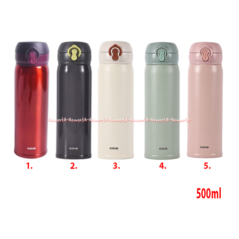Jual Kris 500ml Flask Shiny Red Tumbler Vacuum Insulated Tumbler Botol ...