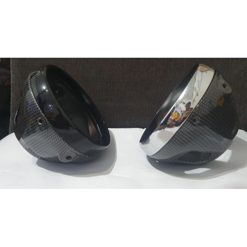 Jual batok lampu karbon 7 inch lampu day maker 19 titik led in rubicon ...