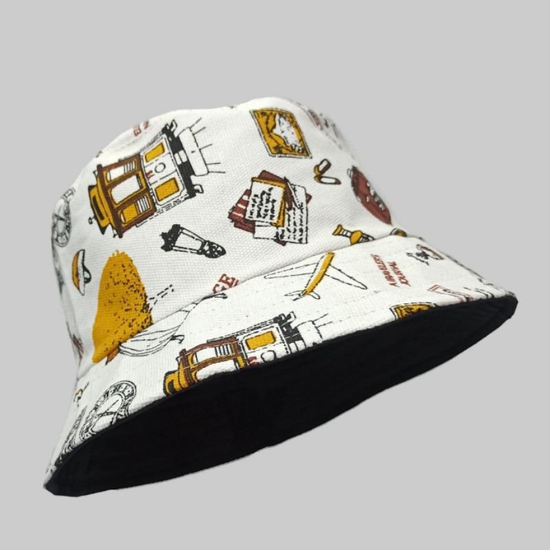 Jual Topi Bucket Vintage Motif Classic Retro Jadul BucketHat TBMI ...