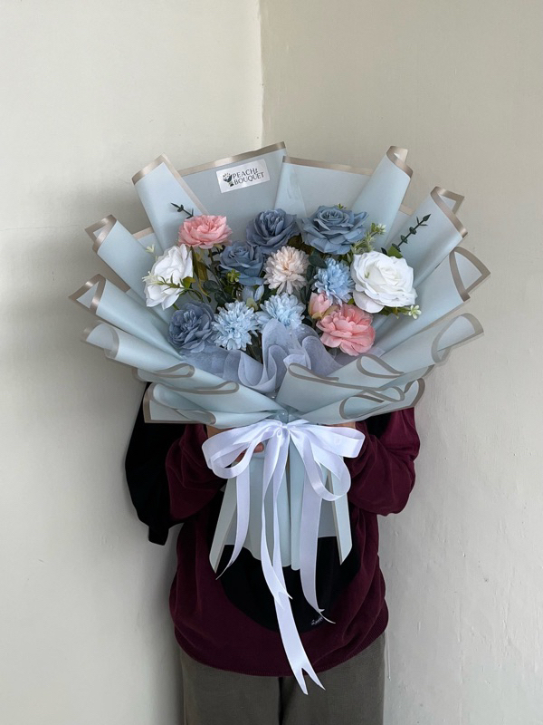 Jual Buket Bunga Premium Palsu Mix | Premiun Artificial Flower Bouquet ...