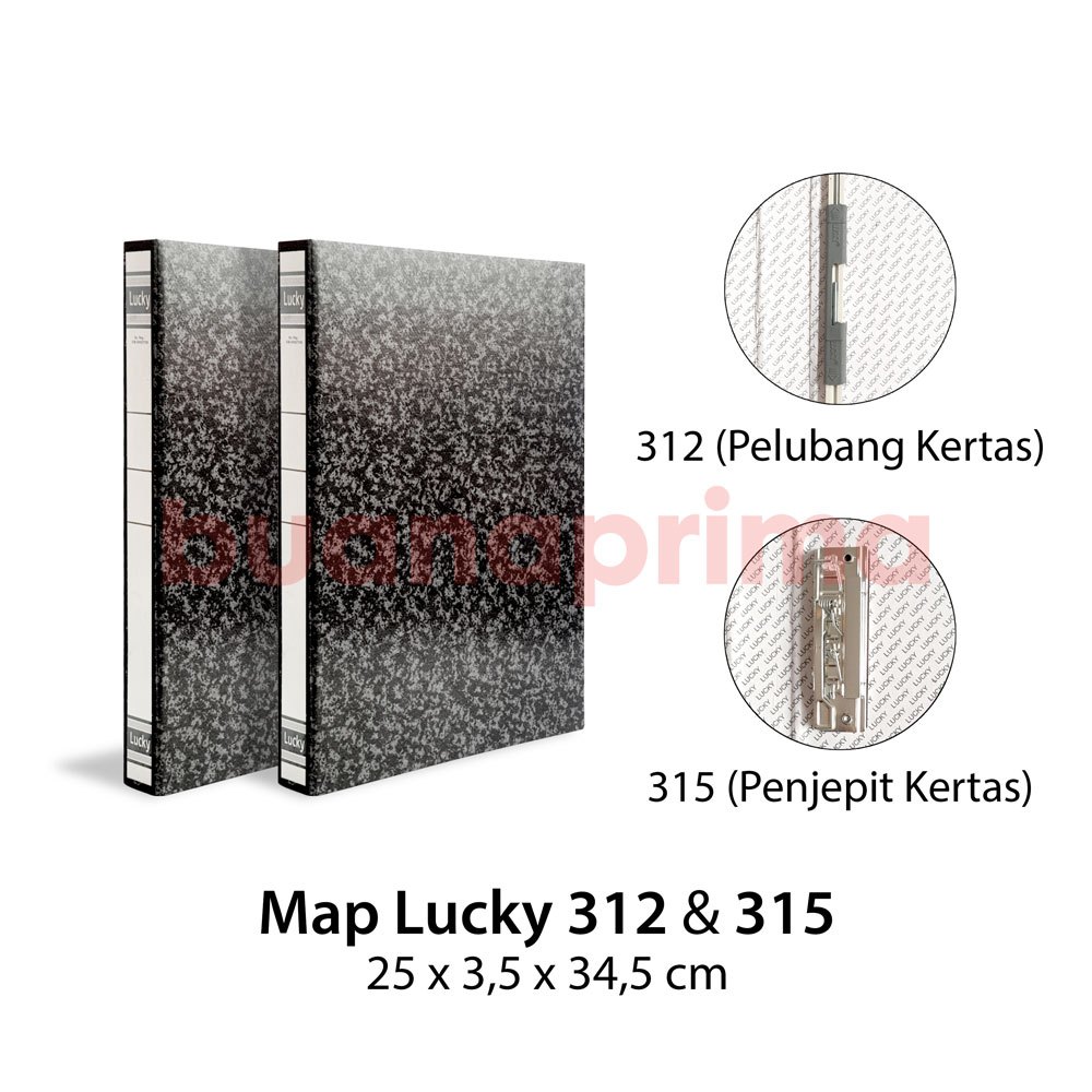 Jual Map Lucky Hitam Tipis 312 315 Jepit Lubang | Shopee Indonesia