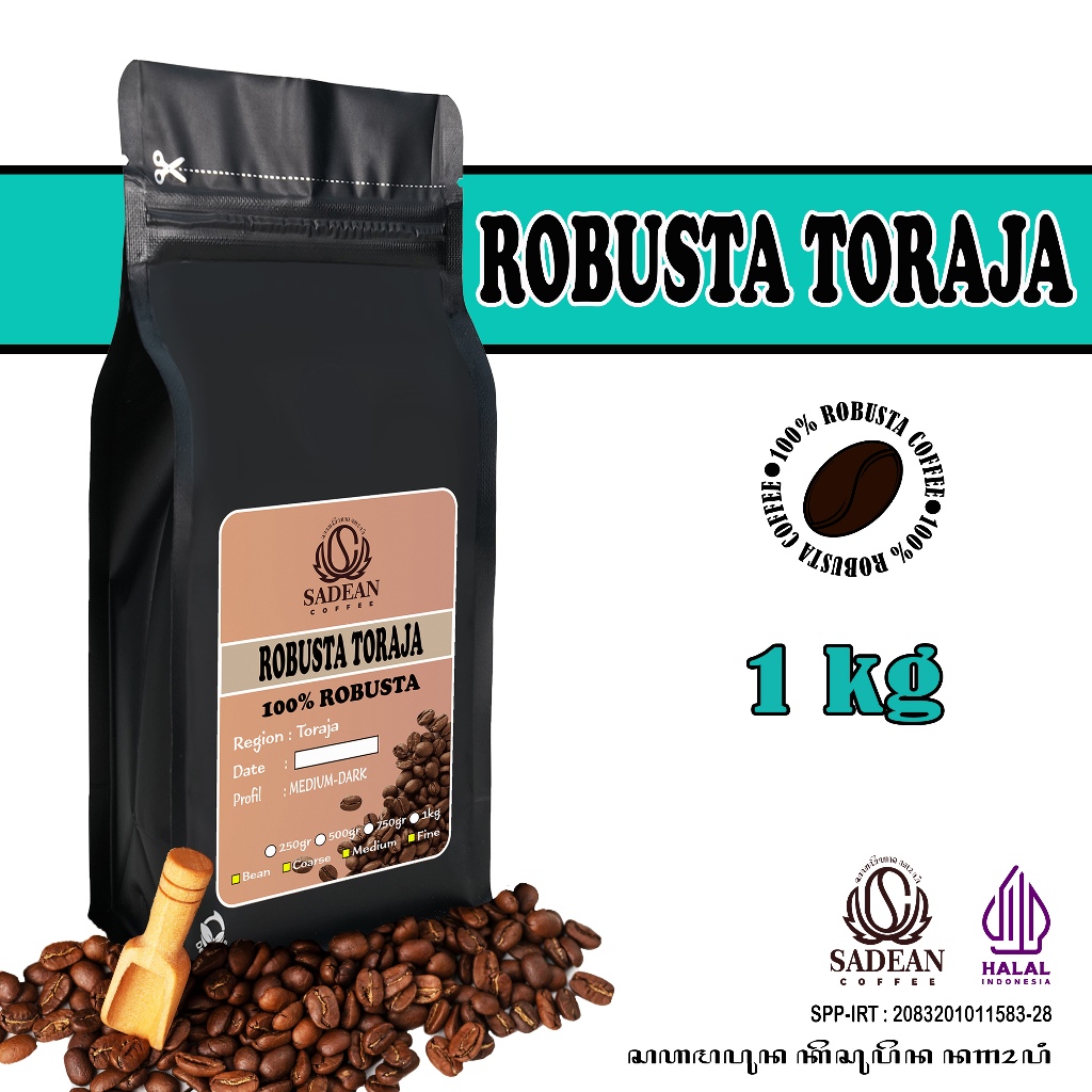 Jual Kopi Robusta Toraja 1kg / Biji Kopi Bubuk Robusta Toraja 1kg ...