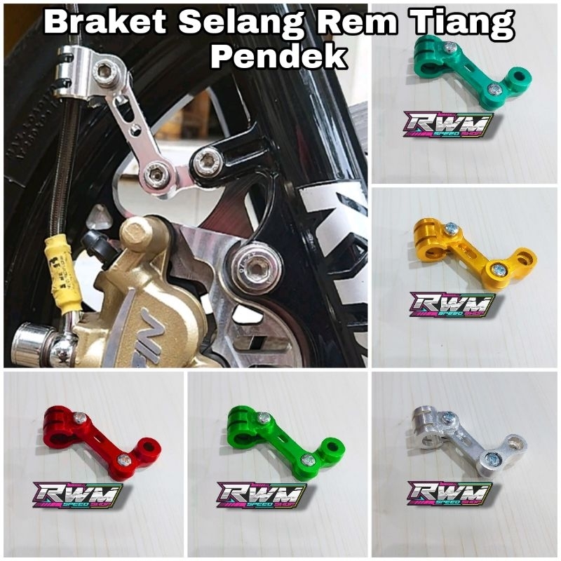 Jual Braket Selang Rem Stelan Pendek Kleman Selang Dudukan Selang Rem ...