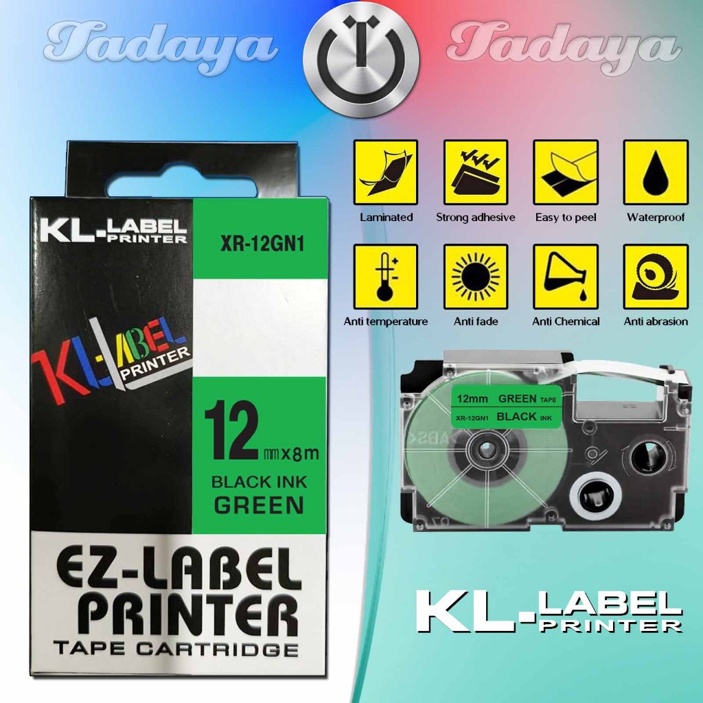 Jual EZ Label Casio tape KL-Label compatible tinta pita cartridge ...