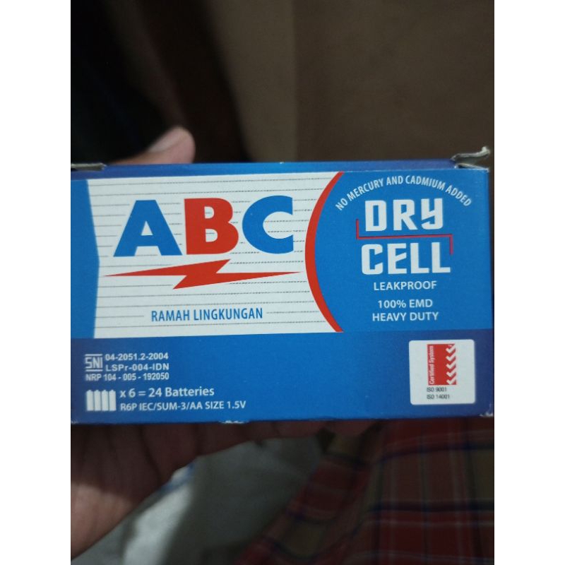 Jual Baterai ABC Kecil Batu Jam Dinding R6P IEC/SUM-3/AA Size 1,5V 1 ...