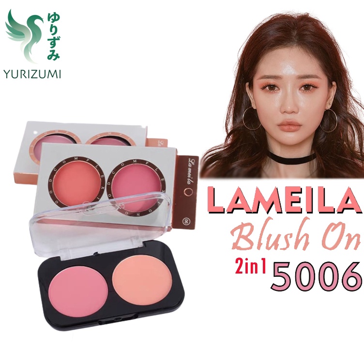 Jual Garansi Hemat YURIZUMI X Lameila 56 Bedak Blush On Palette Matte Anti Air dan Tahan Lama ...